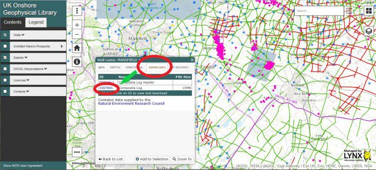 UK Onshore Geophysical Library